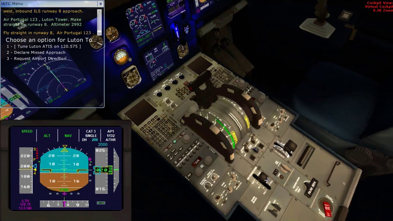 Airbus A320 approach and landing on Luton Airport,London. - YouTube