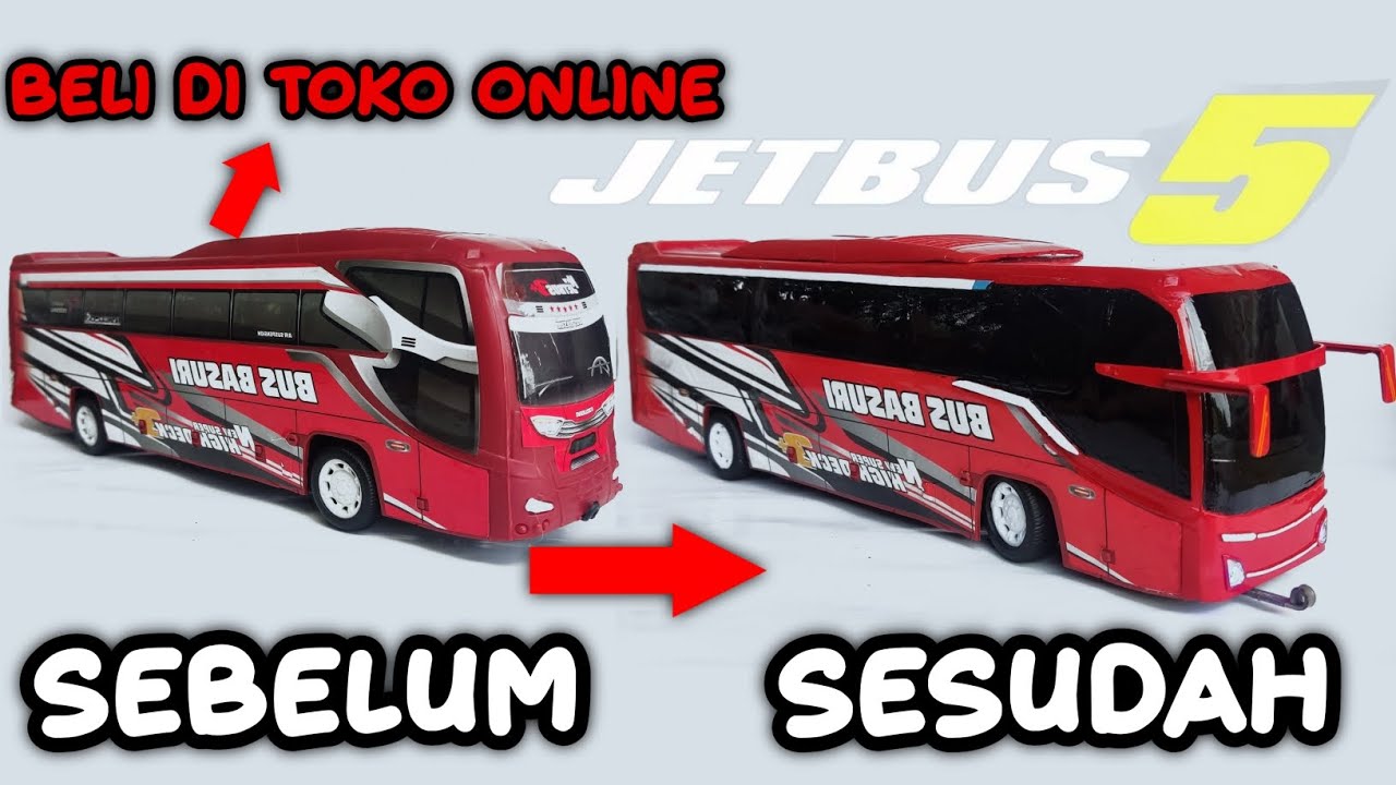 MODIF BUS BASURI MENJADI BUS JB5 SHD - YouTube