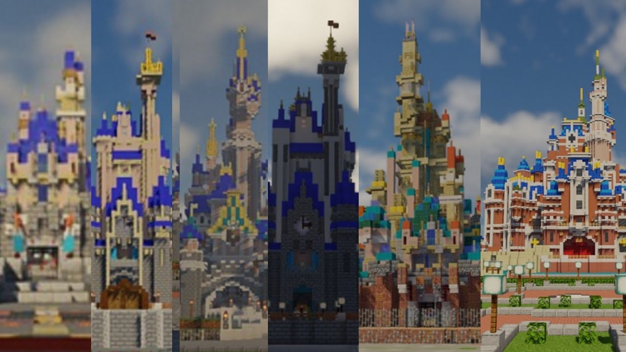 I built all 6 Disney resorts in Minecraft! - YouTube