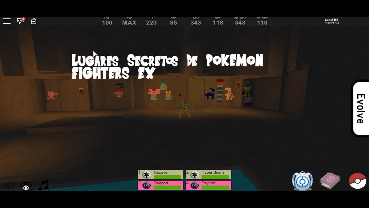 Roblox|Pokemon Fighters EX|Algunos Lugares Secretos - YouTube