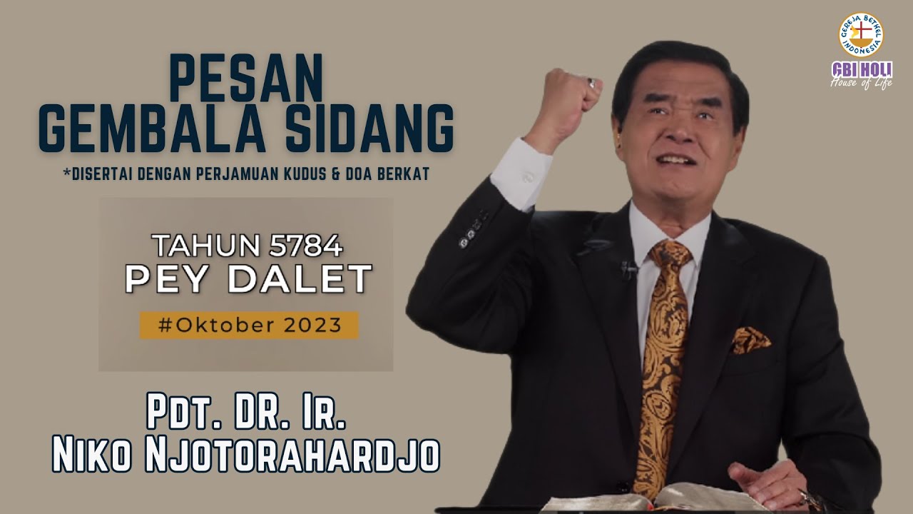 PESAN GEMBALA SIDANG || "TAHUN 5784" PEY DALET || Oktober 2023 || Pdt ...