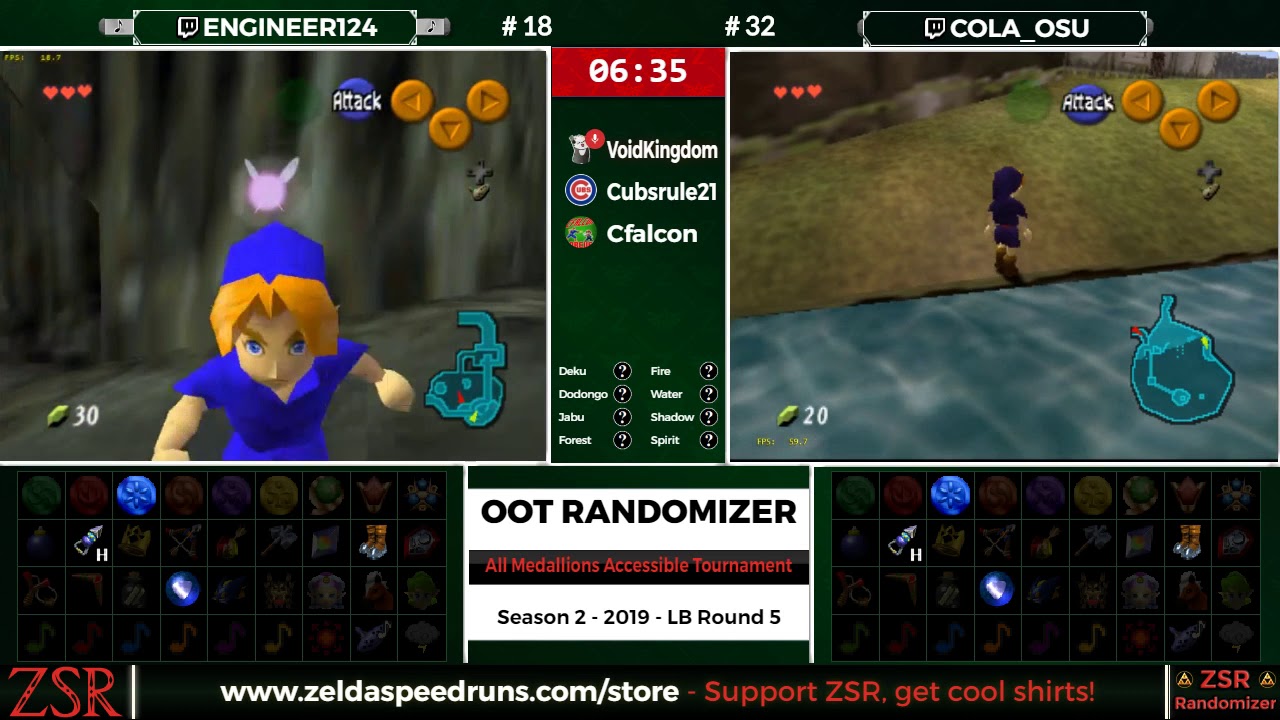 OoTR Accessible Tournament Season 2: LB Round 5 - engineer124 vs Cola ...