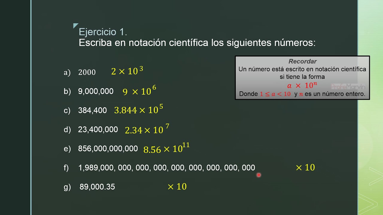 Notación científica - YouTube