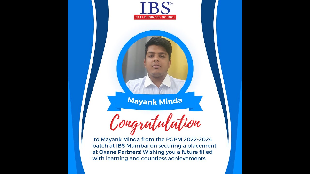IBS Placements Highlights 2024 | IBS Mumbai - YouTube