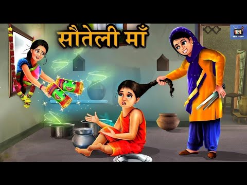 सौतेली माँ | Sauteli Maa | Moral Story |Cartoon video |Kahani Video ...
