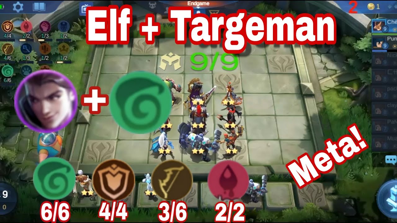 Elf + Targeman synergy | Magic Chess meta synergy | Magic Chess mythic ...