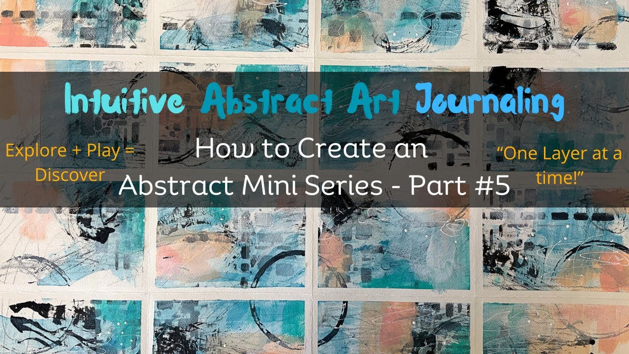 A Mixed Media Art Series- How to Be More Productive? I got 16 Abstracts ...