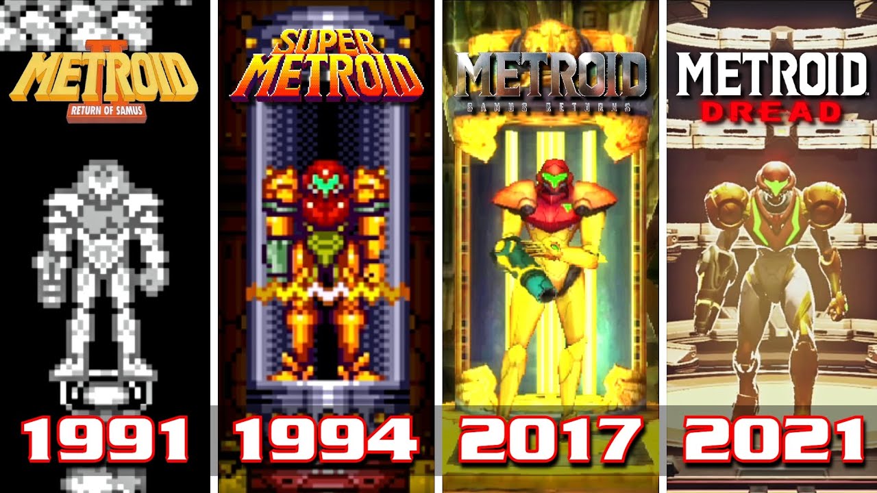 Evolution of Save Station Animation in Metroid Games - YouTube