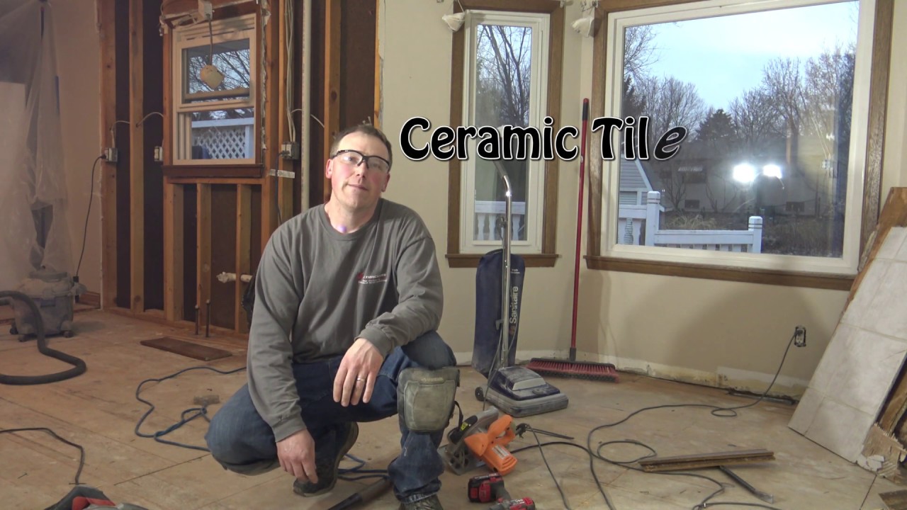 How To Remove Ceramic Tile - YouTube