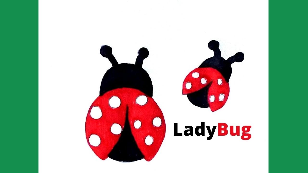 How to Draw a Ladybug Step by Step | Easy Ladybug | Rupar Rong Pencil ...