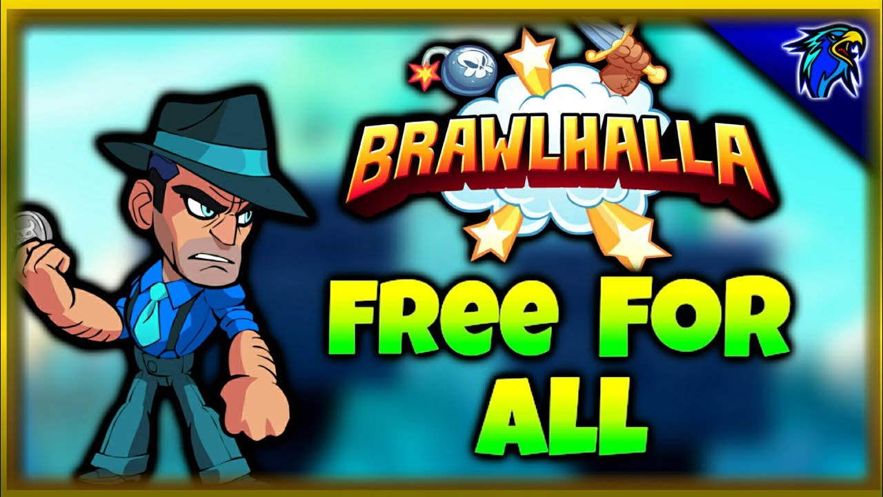 Brawlhalla online FFA with Cross - Gauntlet and Blasters (2017) - YouTube