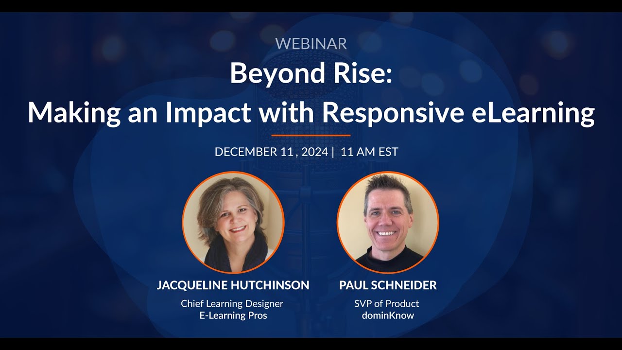Beyond Rise Making an Impact with Responsive eLearning - YouTube