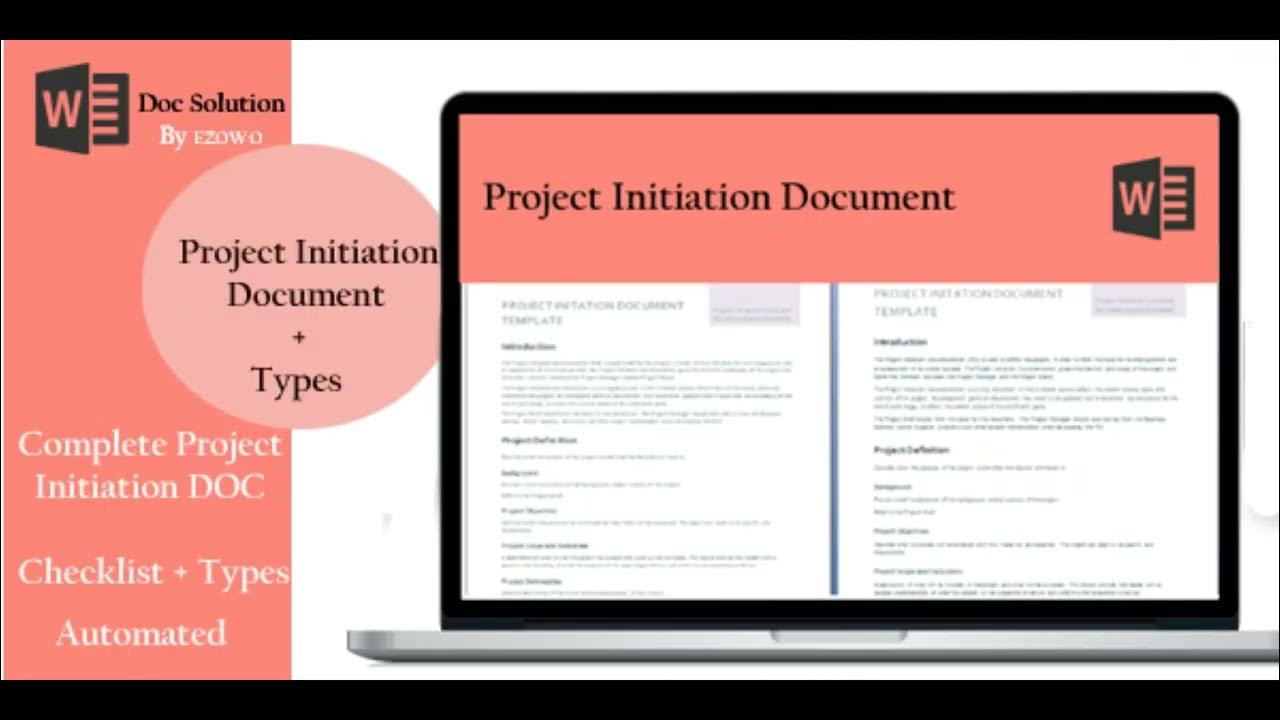 Project Initiation Planning Template - Project Start-up Template - YouTube