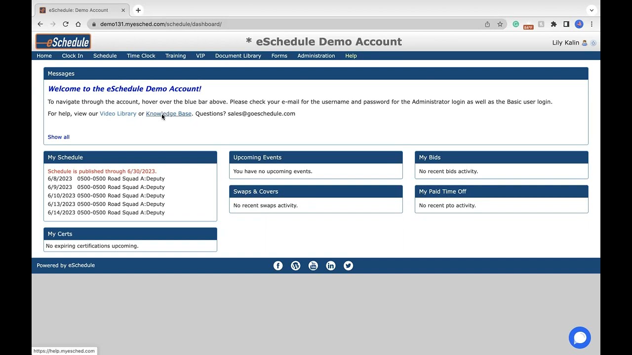 eSchedule Quick Tips - Updating Your System Message - YouTube