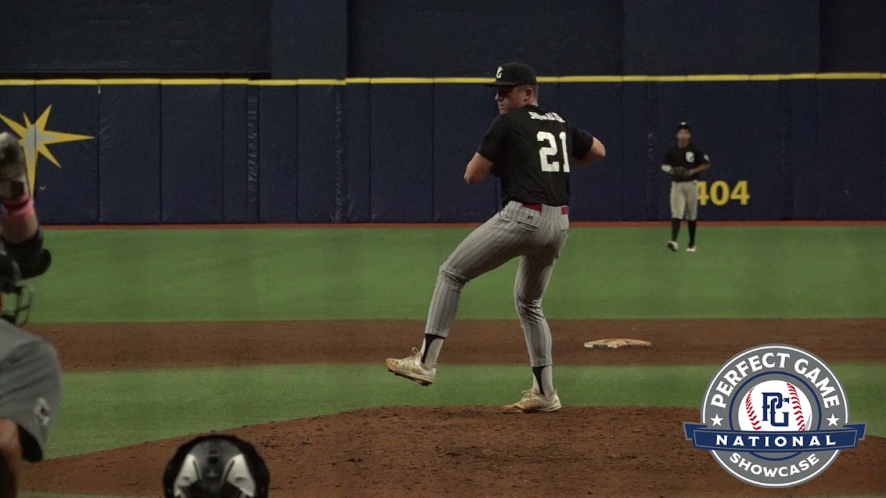 Zachary Showalter, RHP, Wesley Chapel High School Class of 2022, Pitching Mechanics at 250 FPS ...