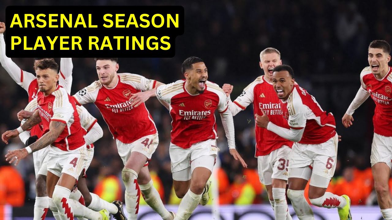 ARSENAL 2023-24 SEASON PLAYER RATINGS - YouTube