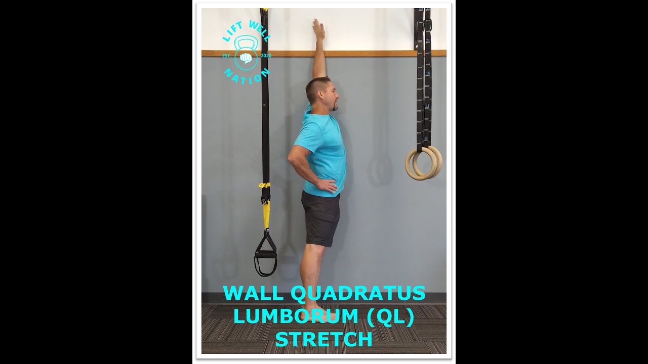 Wall Quadratus Lumborum QL Stretch - YouTube