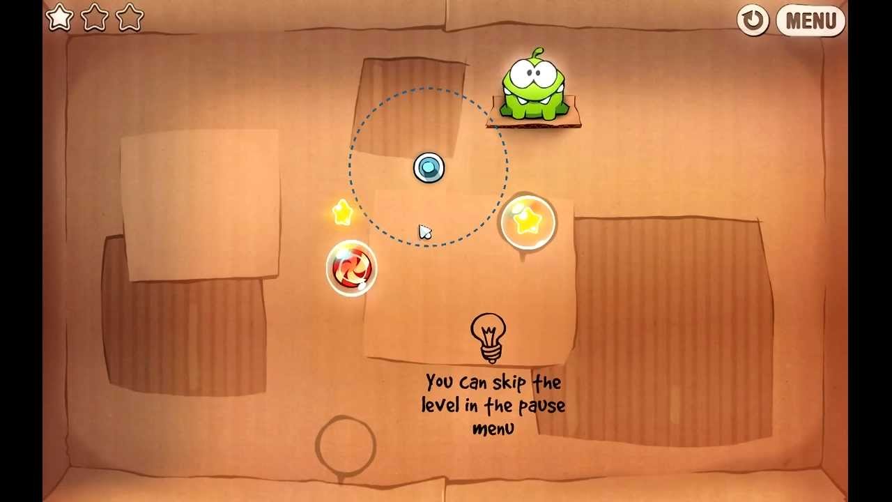 [Cut The Rope] Cardboard Box 1-14 - 3 Stars - YouTube