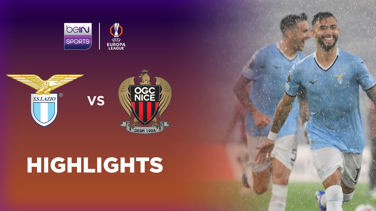 Lazio 4-1 Nice | Europa League 24/25 Match Highlights - YouTube