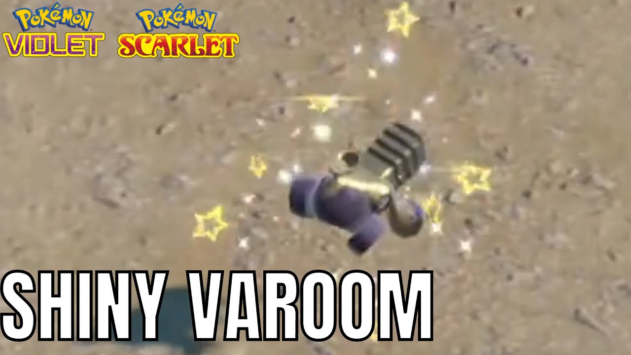 Shiny Reaction: Shiny Varoom - Pokemon Scarlet and Violet - YouTube