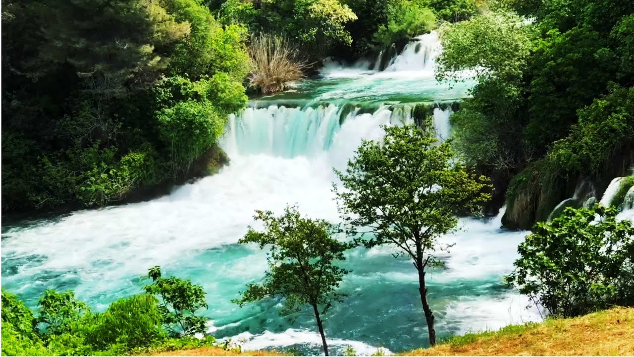 4K Beautiful River Stream | Stream Sound for Sleep Stress Relief ...