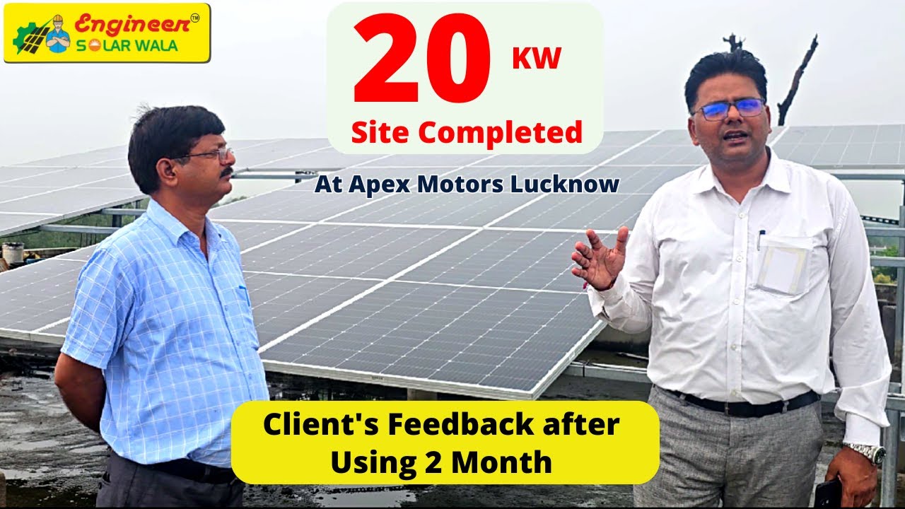 20 KW Off Grid Solar Plant Completed🤝| Client's Feedback after Using 2 ...