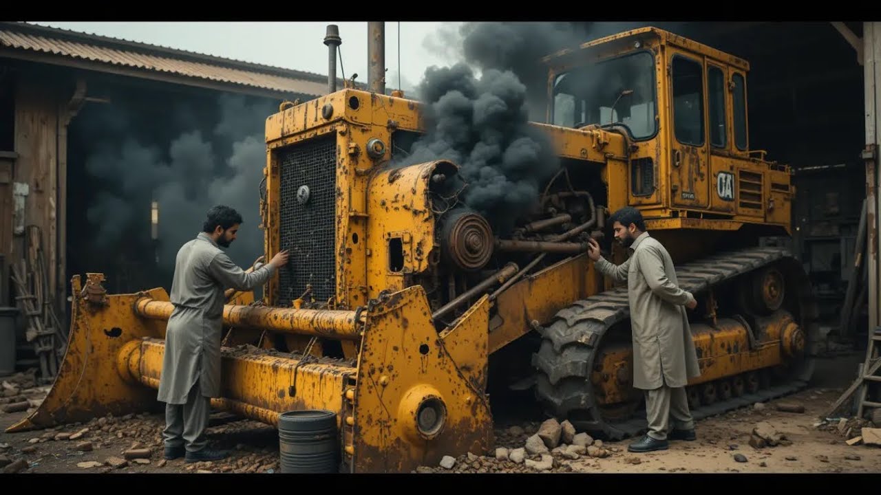 Bulldozer engine breaks down due to overheating | Full restoration ...