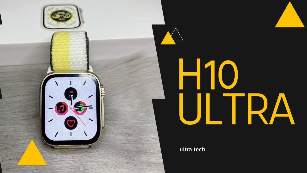 مراجعة الساعة H10 Ultra smart watch - YouTube
