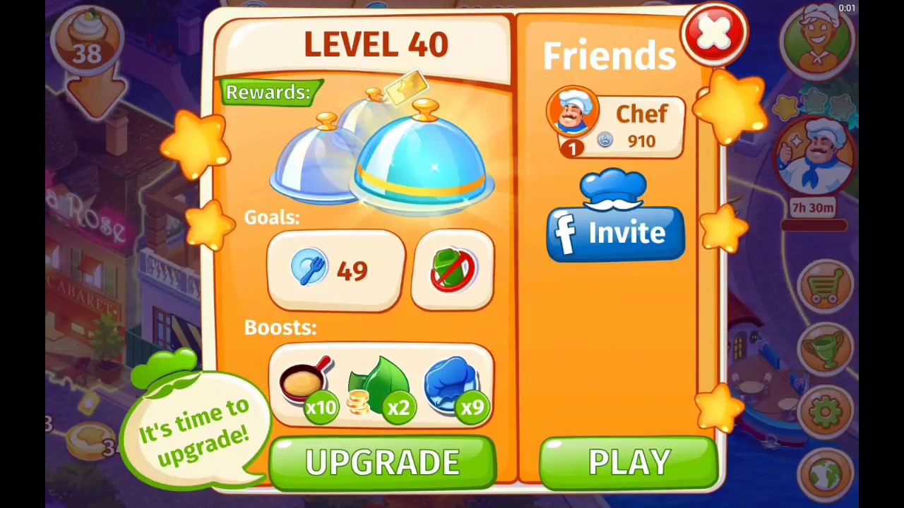 Cooking Craze /town Paris/ level 40 /Croissants Restaurant - YouTube