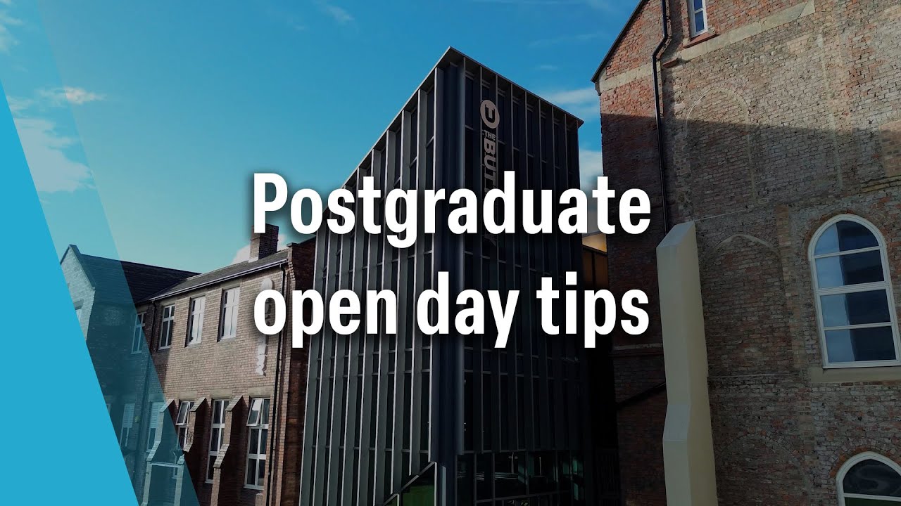 Our top tips for our postgraduate open events - YouTube