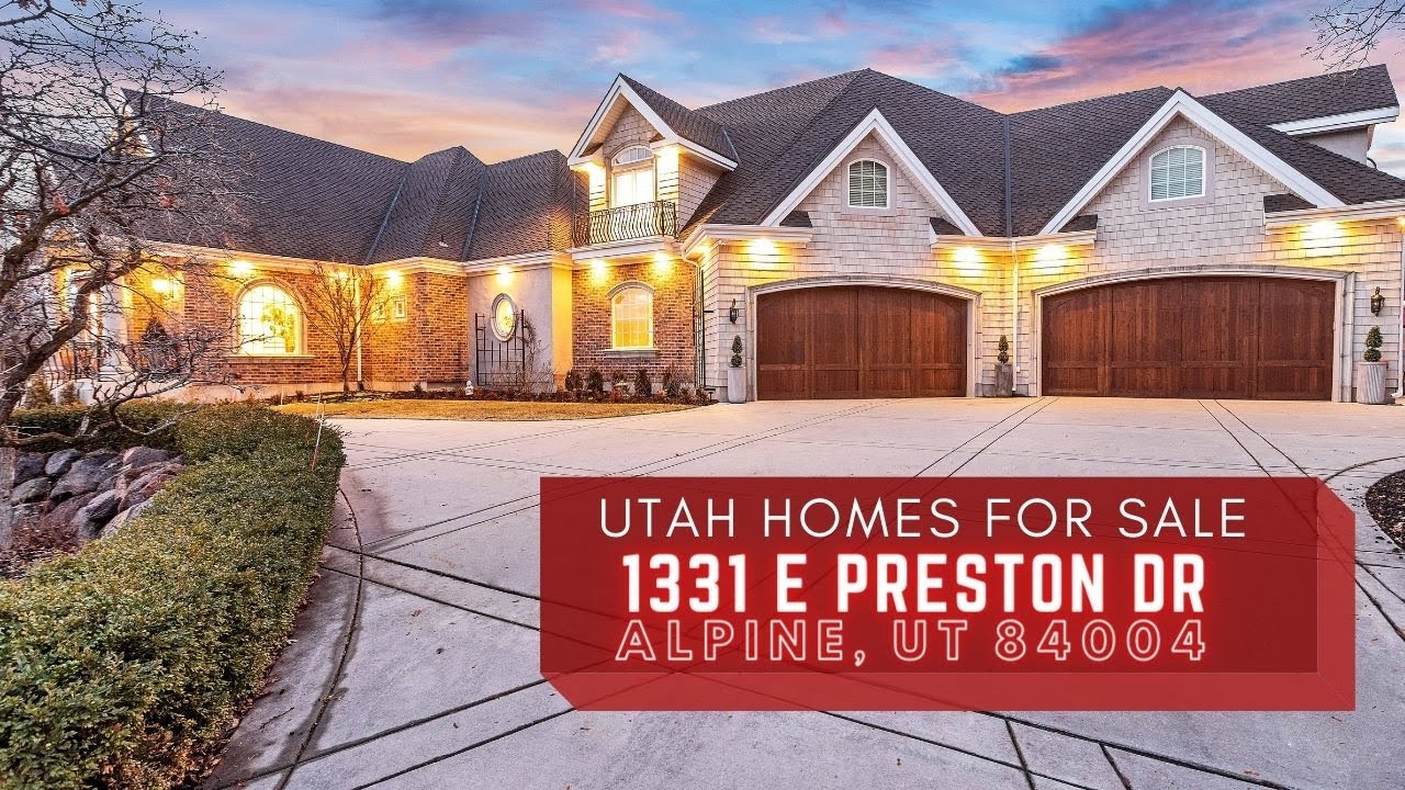 Utah Real Estate - 1331 E Preston Dr, Alpine, UT 84004 - YouTube