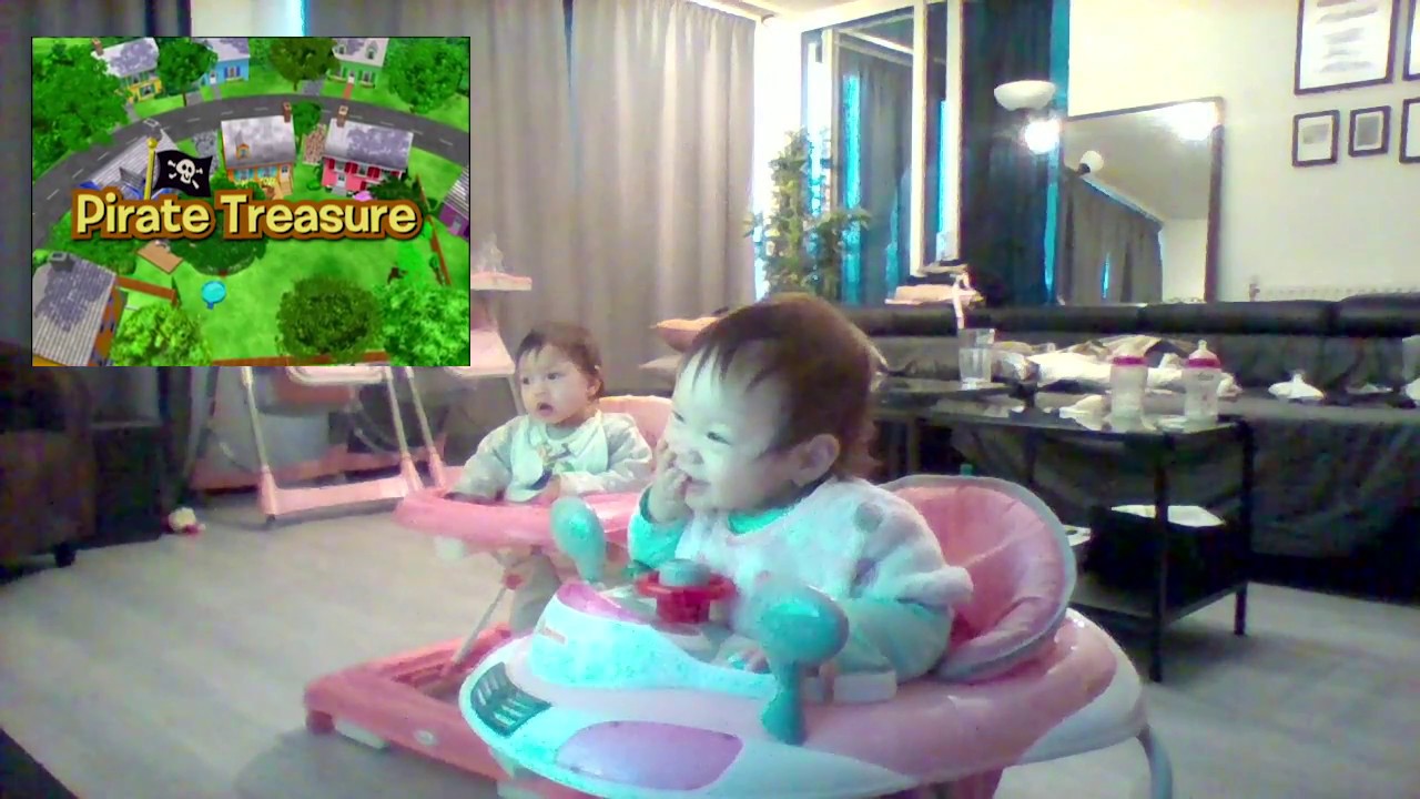 Hailey and Paige watching Backyardigans - YouTube