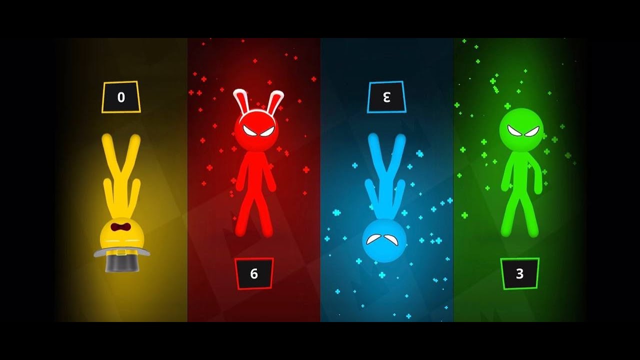 The Stickman Party 1 2 3 4 Gameplay Fun rounds and walkthroughs ...