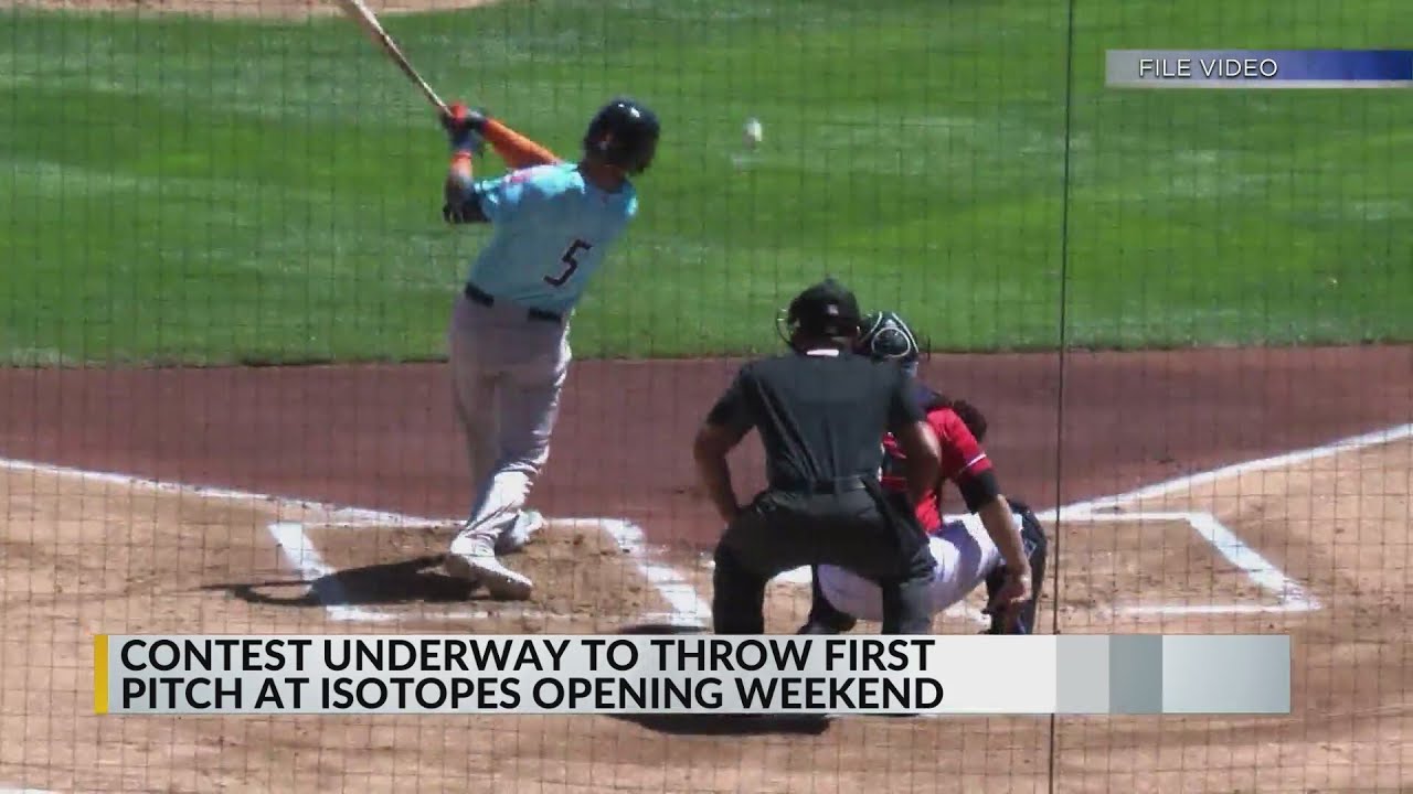 Fans can enter a contest to throw out the first pitch at Isotopes home ...