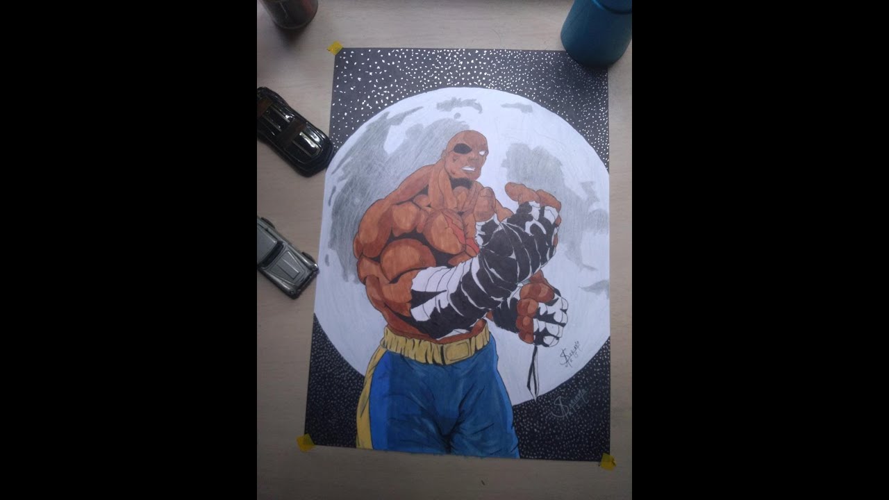 SPEED DRAWING - SAGAT - STREET FIGHTER - YouTube