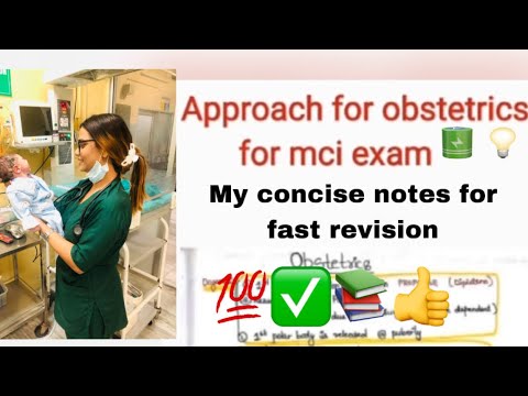 Best approach of OBSTETRICS for MCI Exam 🔥| Fast revision notes | dr ...
