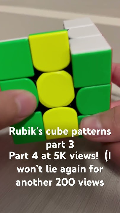 Rubik’s cube patterns part 3! - YouTube