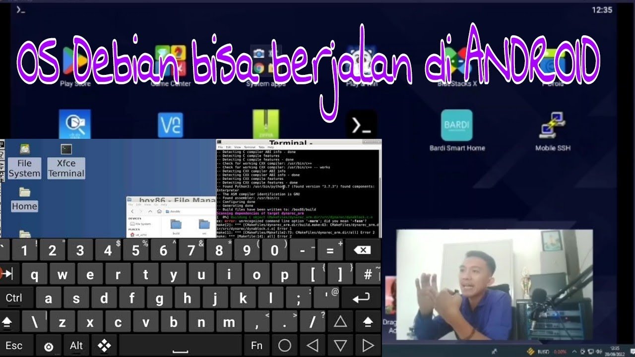 Instalasi Debian menggunakan HP/ANDROID || Tutorial Install OS Debian ...