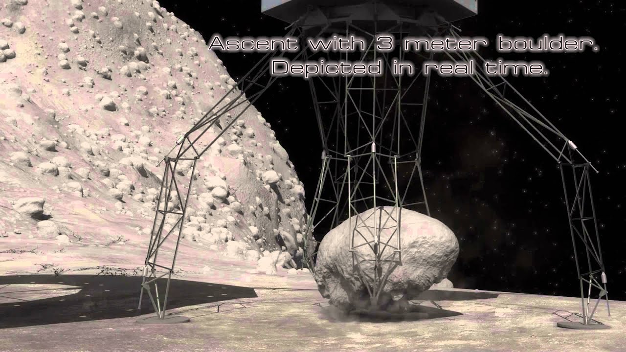 Asteroid Redirect Mission: Boulder Collection Concept - YouTube