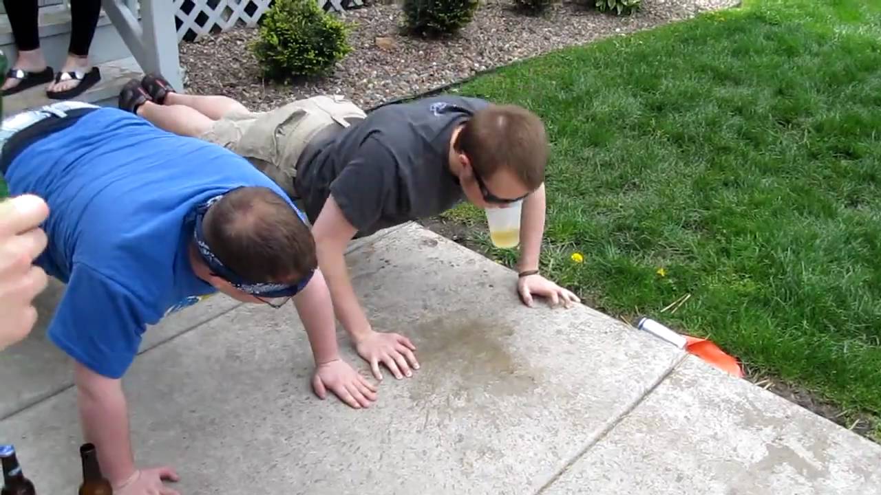 Beer Push-Ups - YouTube