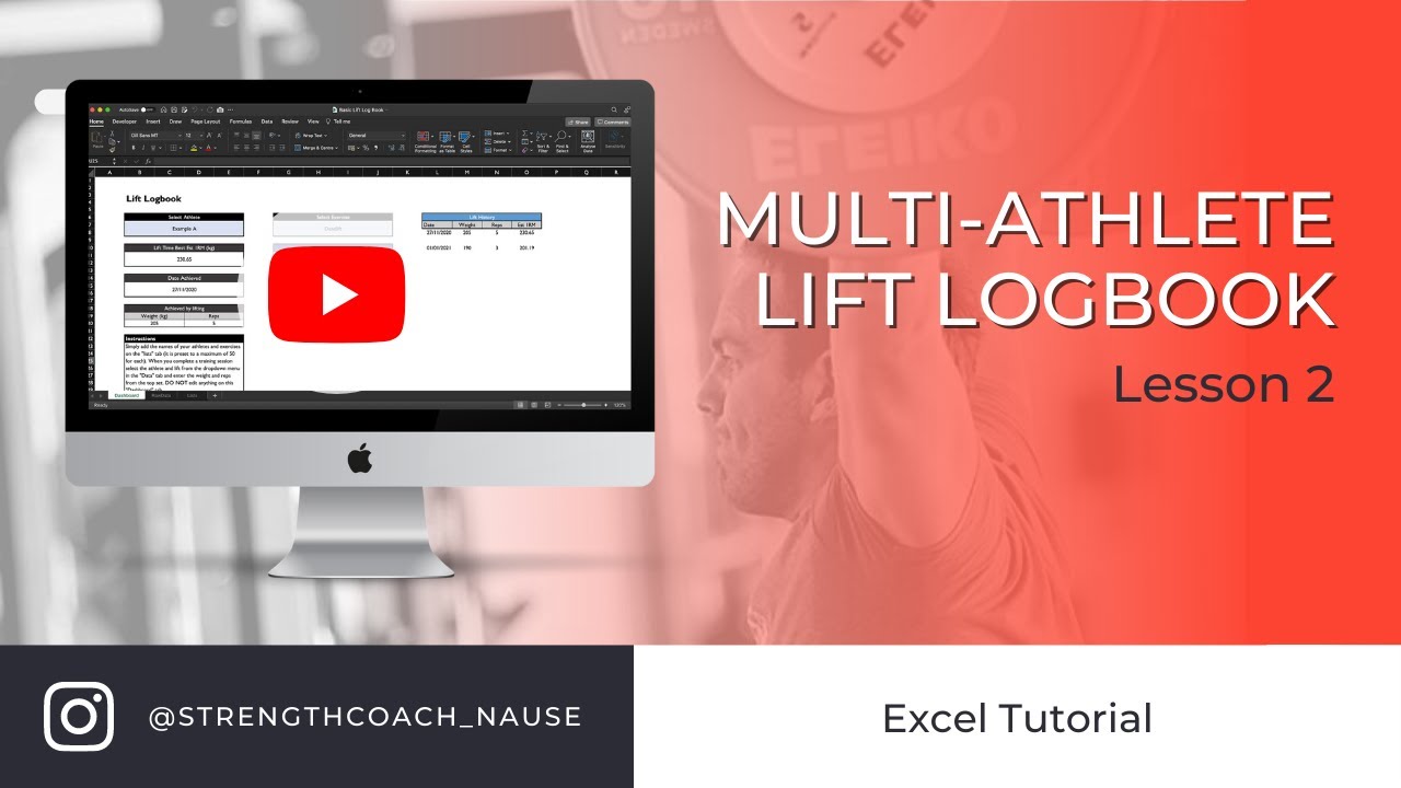 Excel Tutorial - How to Create Tables & Add Data - Lift Log Book - YouTube