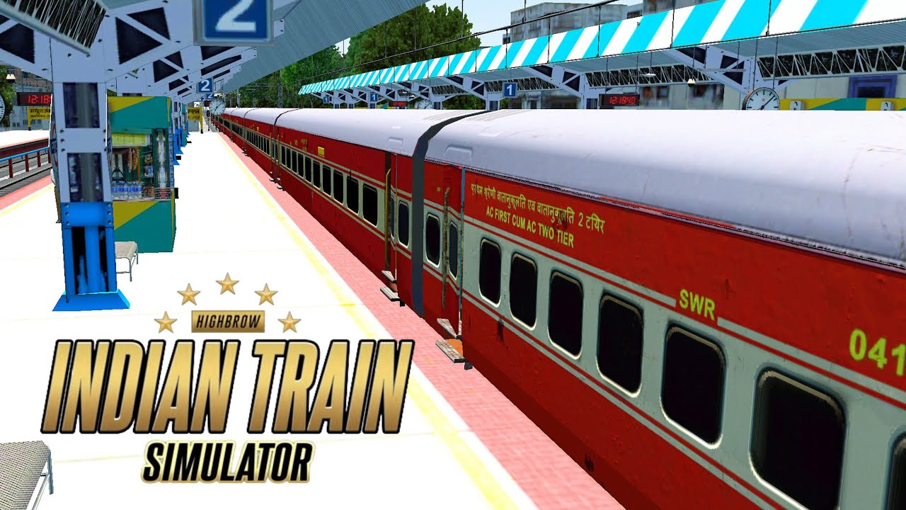 Kota to Agra with rajdhani express || indian train simulator 2024 ...
