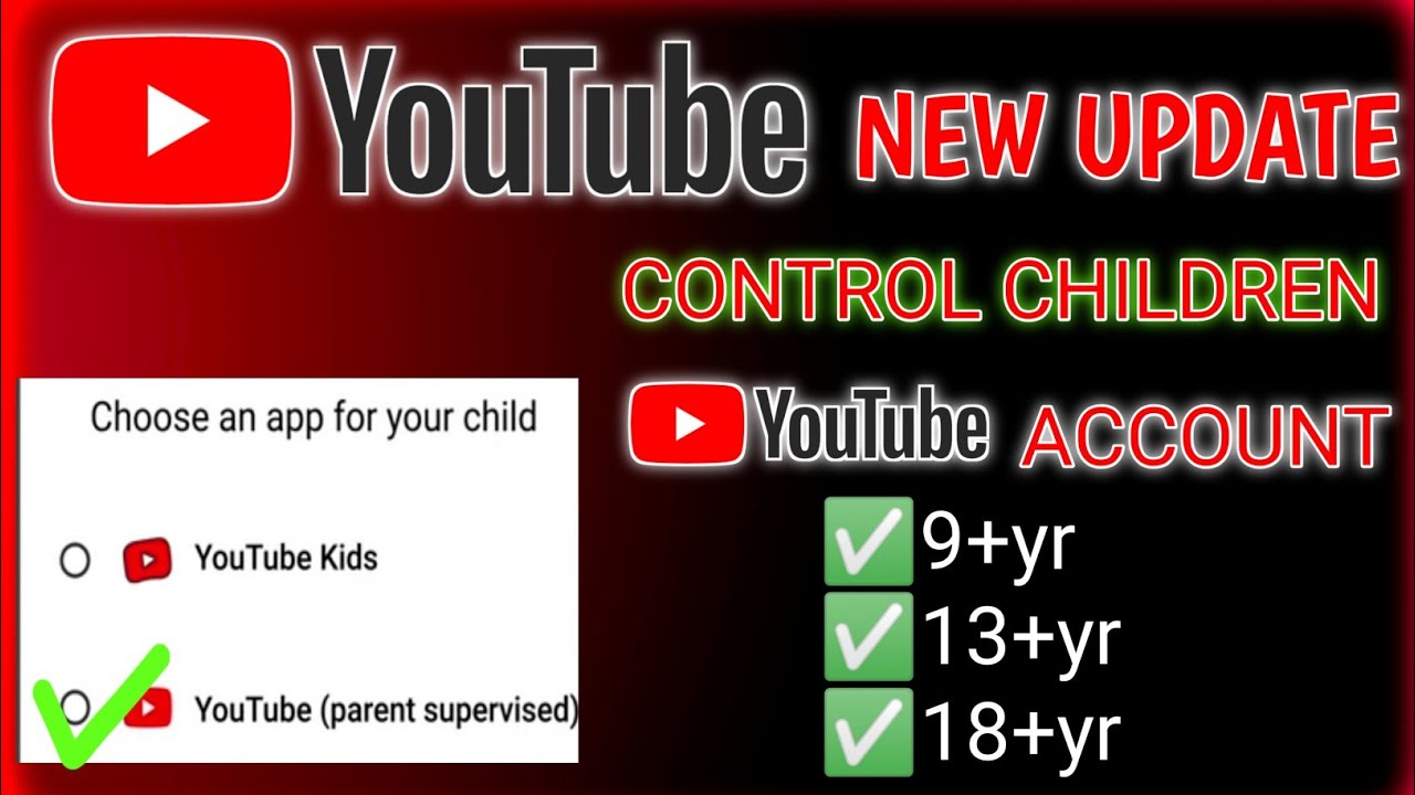 YouTube New Update 😎 How To Set Up YouTube Supervised Option👍 Control ...