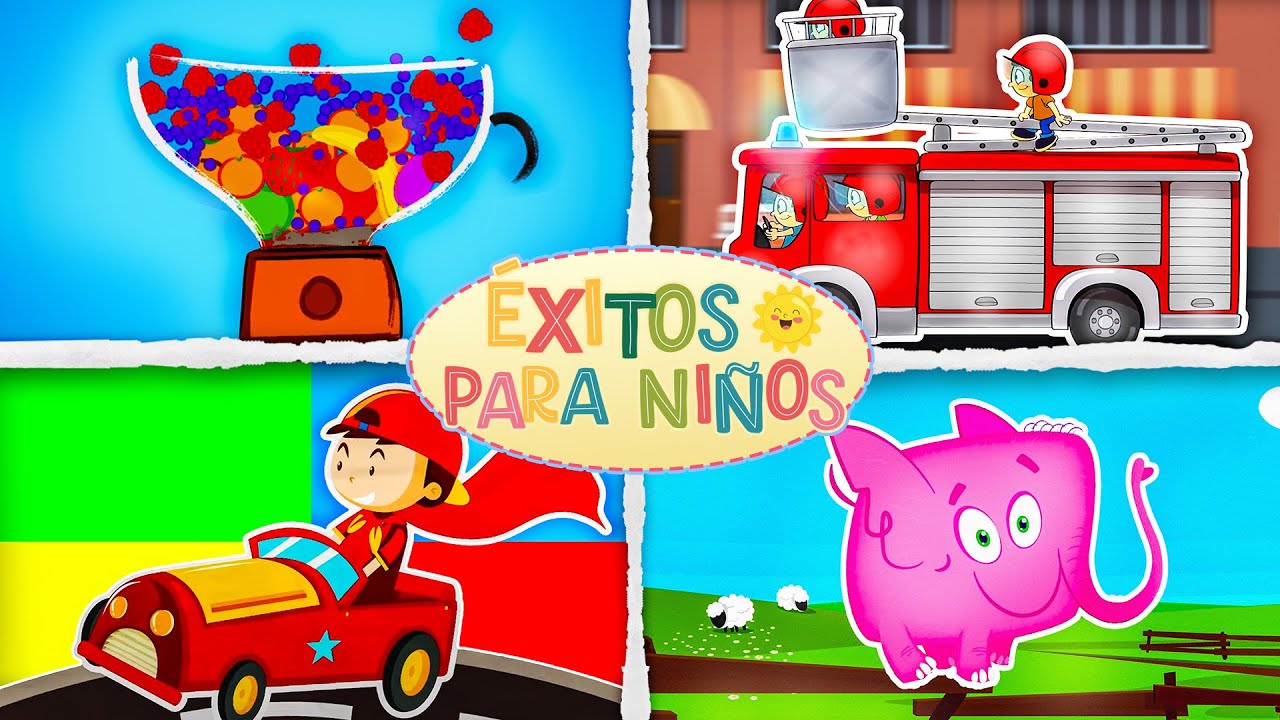 Canción de los Colores + Elefantito + Más Canciones Infantiles | Música ...
