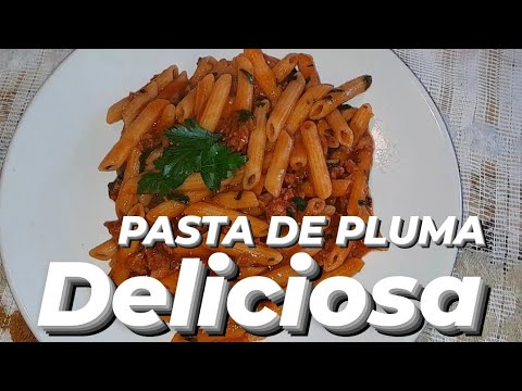 deliciosa pasta de pluma - YouTube