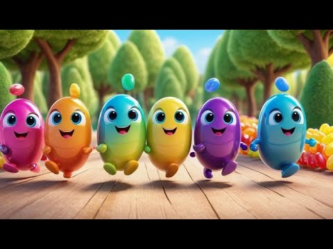 Jelly Bean Jumping Game | Nursery Rhyme Song for Kids - YouTube