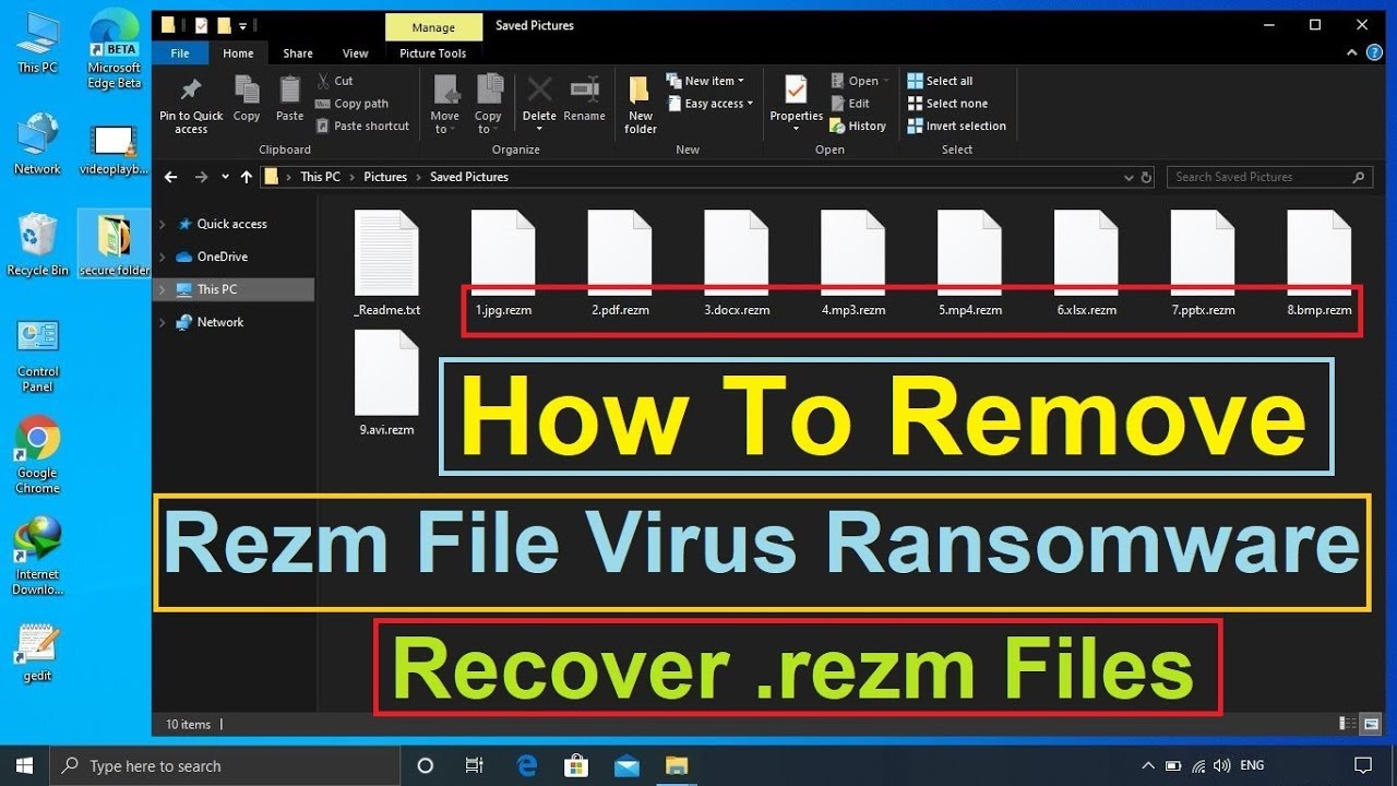 Rezm Virus File Ransomware Removal (+Recover .rezm Files) - YouTube