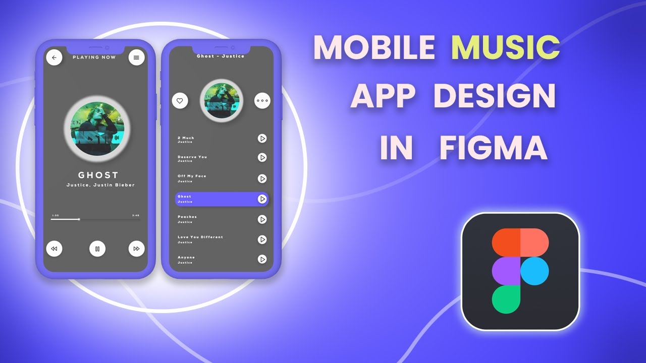 FIGMA TUTORIAL | S1 EP03 | MOBILE MUSIC APP DESIGN | FIGMA | APP DESIGN ...