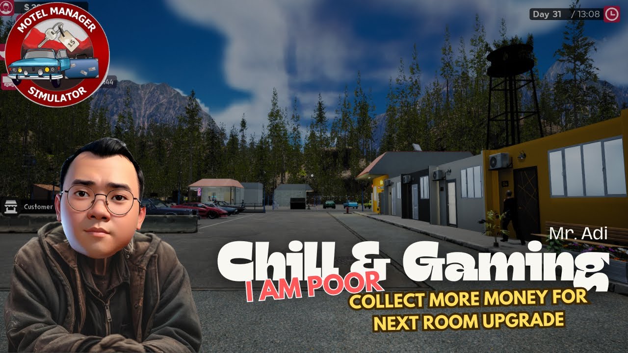 MOTEL MANAGER SIMULATOR "I'AM POOR" | GAMING VLOG LOFI RELAX CHILL ...