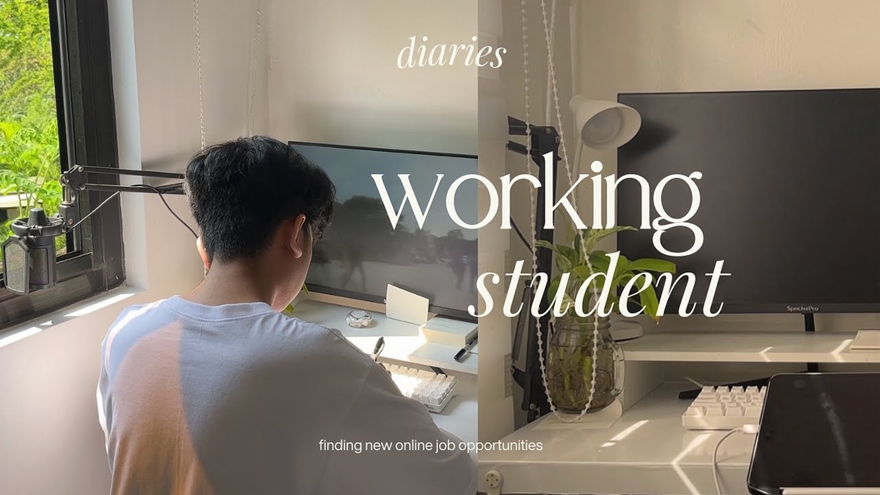 Days in my life as a WORKING STUDENT | finding another online work ...